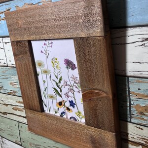 Solid Wood Handmade Rustic Farmhouse Picture Frame Wall Decor Vintage ...