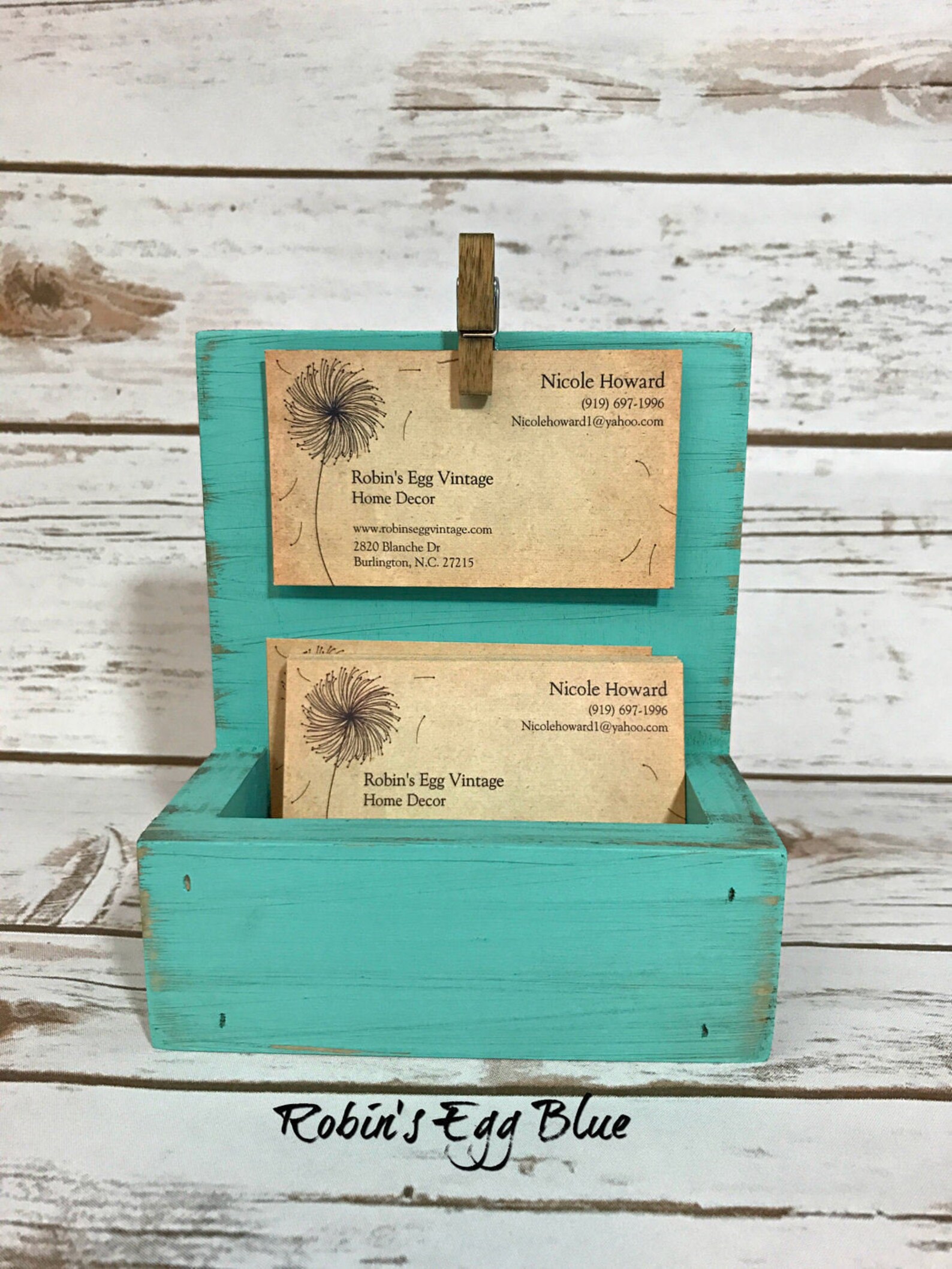 Farmhouse Business Card Holder//shabby Chic Business Card | Etsy