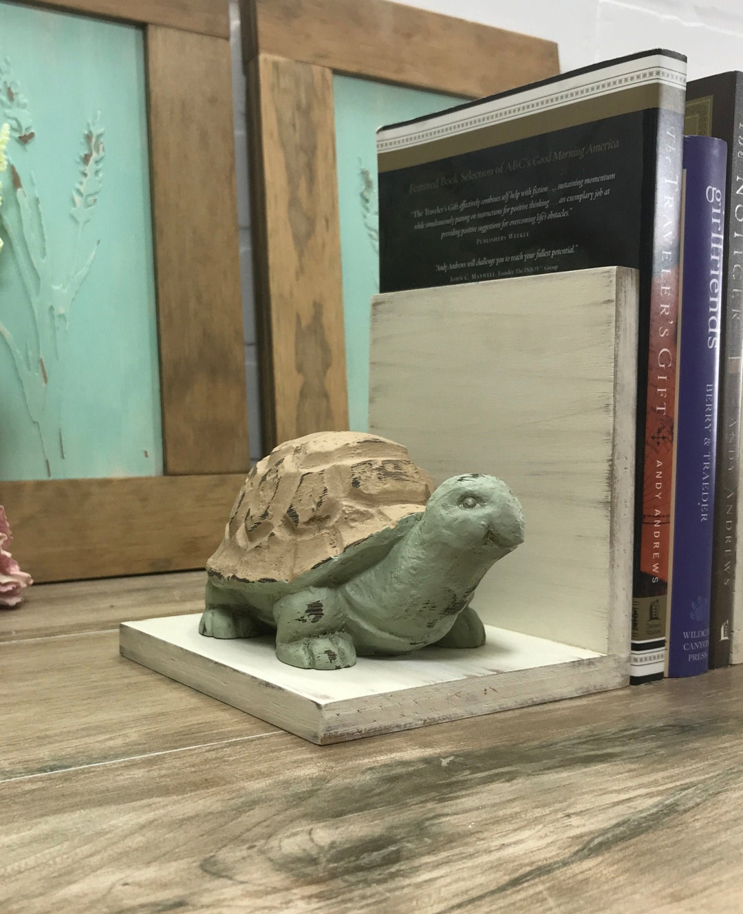 Turtle Bookends Set of Turtle Book Ends Turtle Decor Sea Turtle ...