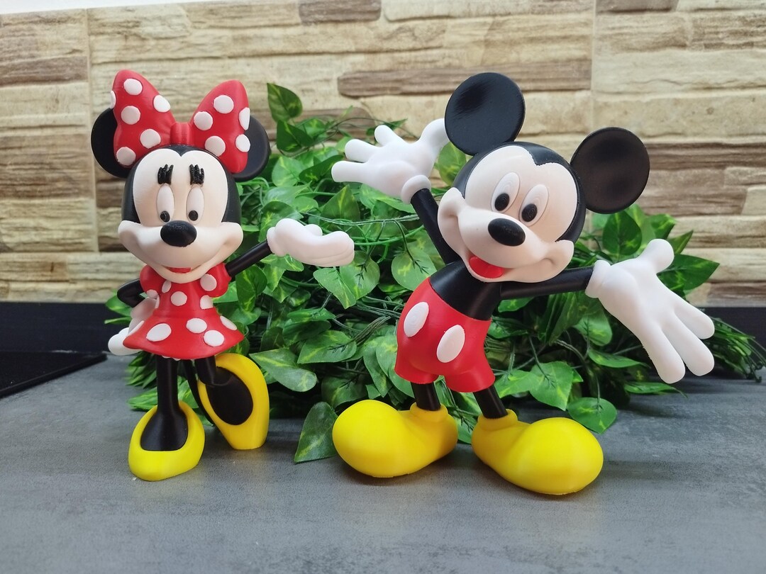 30-3D Printed Mickey and Minnie Mouse Figures - Etsy Canada