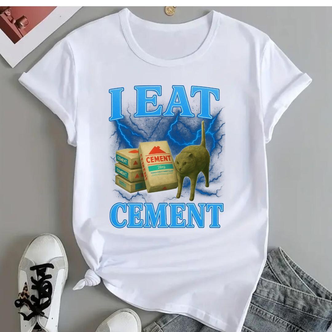 I Eat Cement PNG – Funny Meme Cat Digital Download, Cement Humor ...
