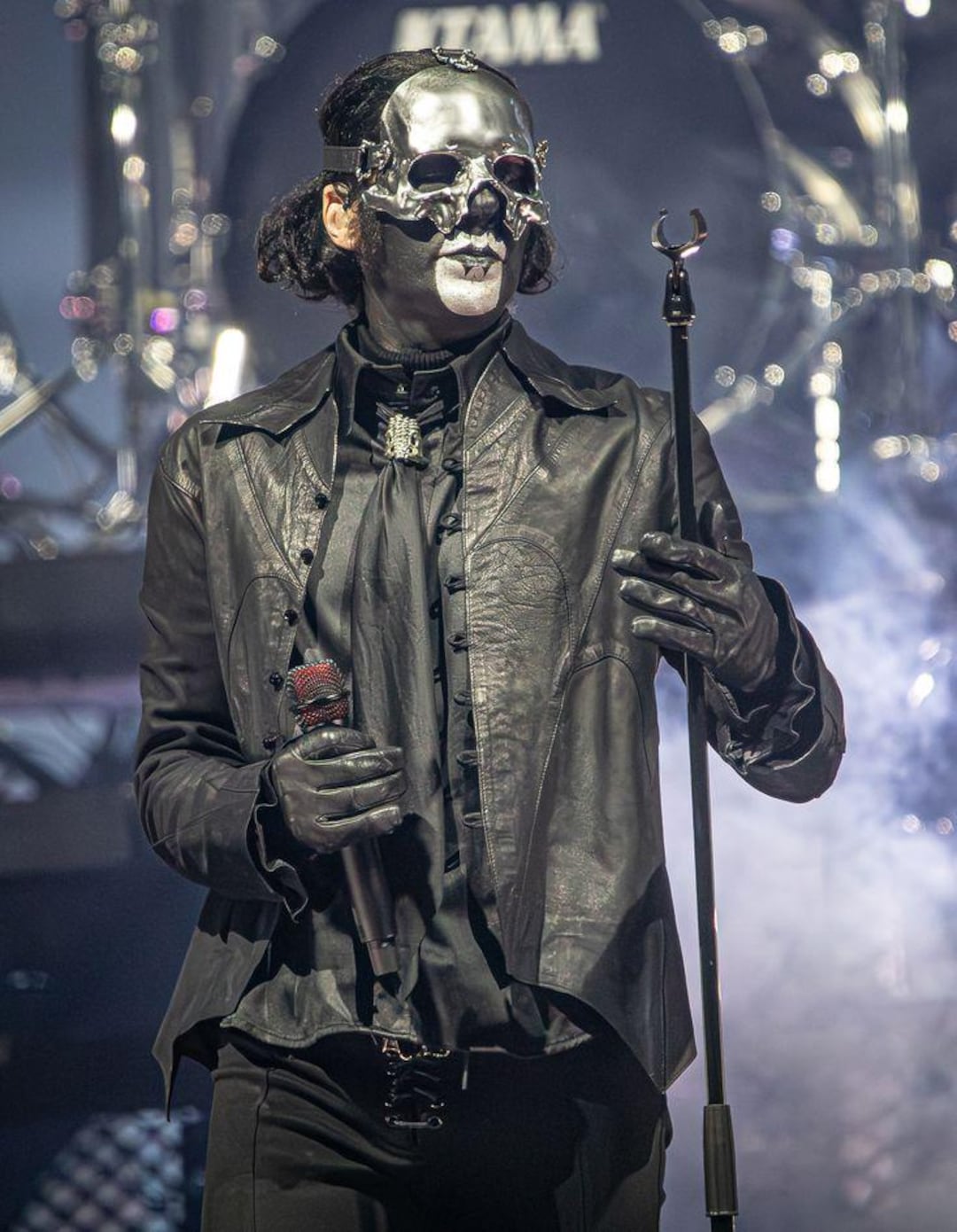 Papa Emeritus V Leather Jacket: Ghost Band Cosplay, Gothic Concert Coat ...