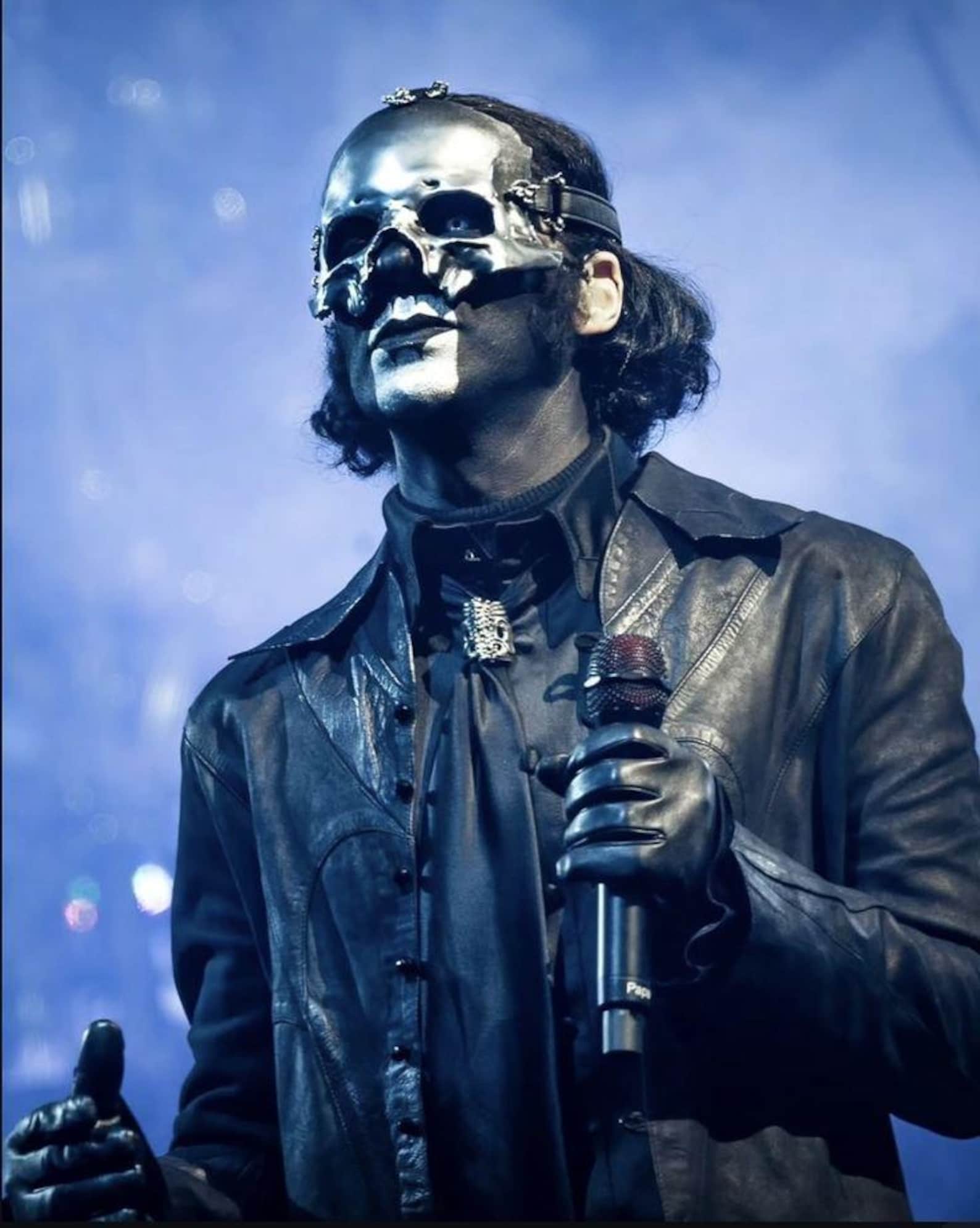 Papa Emeritus V Leather Jacket: Ghost Band Cosplay, Gothic Concert Coat ...