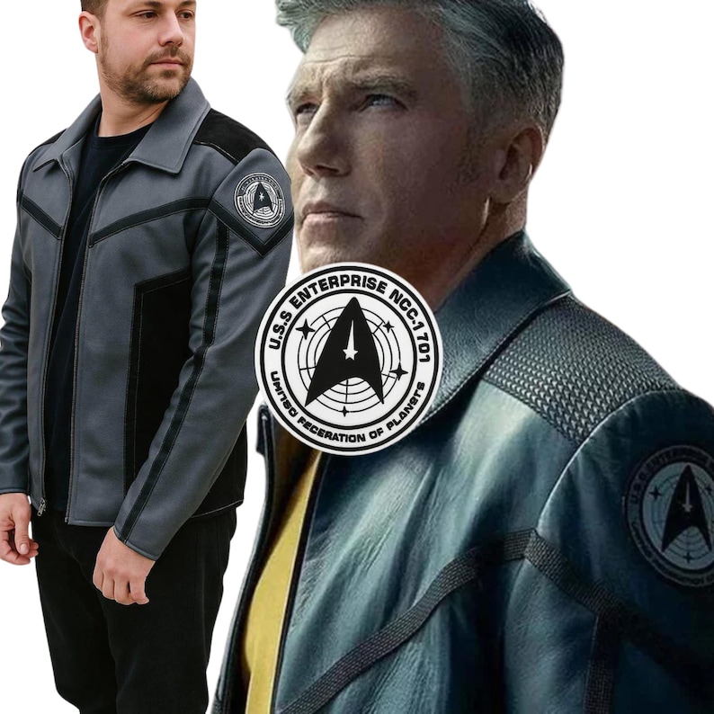 Captain Pike Leather Jacket: Star Trek Strange New Worlds Real Sheep ...