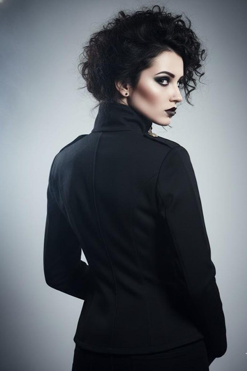 Black Gothic Steampunk Military Drummer Parade Jacket | Victorian ...
