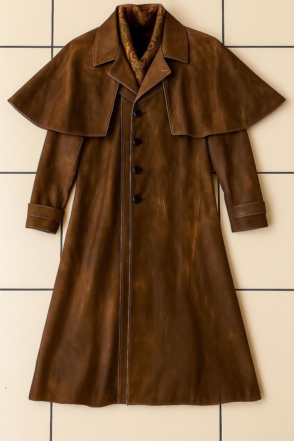 Bloodborne Hunter Leather Coat: Cosplay Trench Duster With Detachable ...