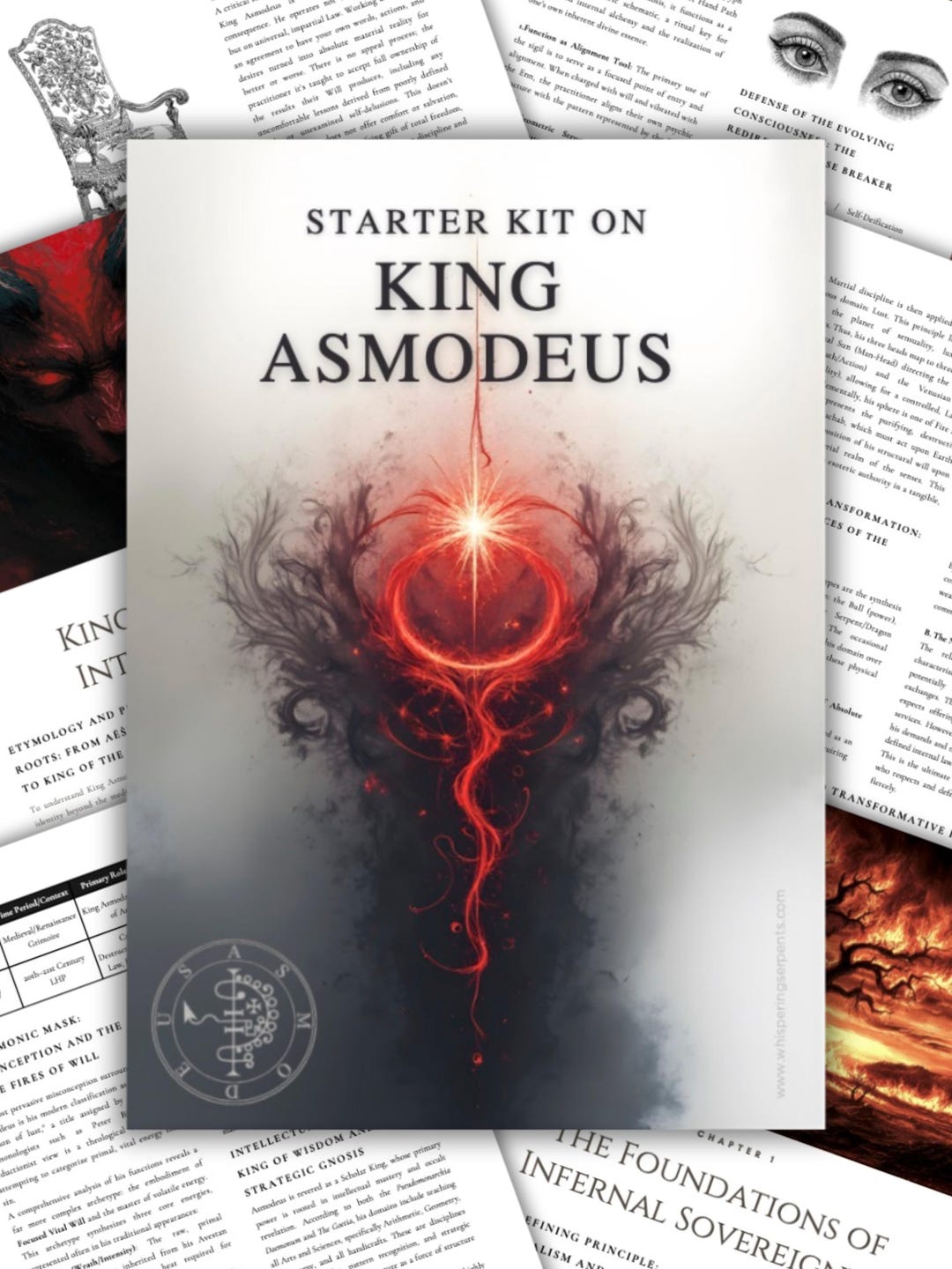 King Asmodeus Deity Work Starter Kit: Goetia Grimoire for Shadow Work ...