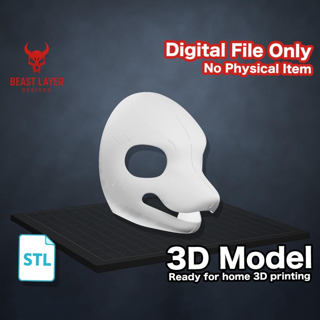Sheep Fursuit Head Base STL File With Eyeblank Horn Fursona DIY 3D ...