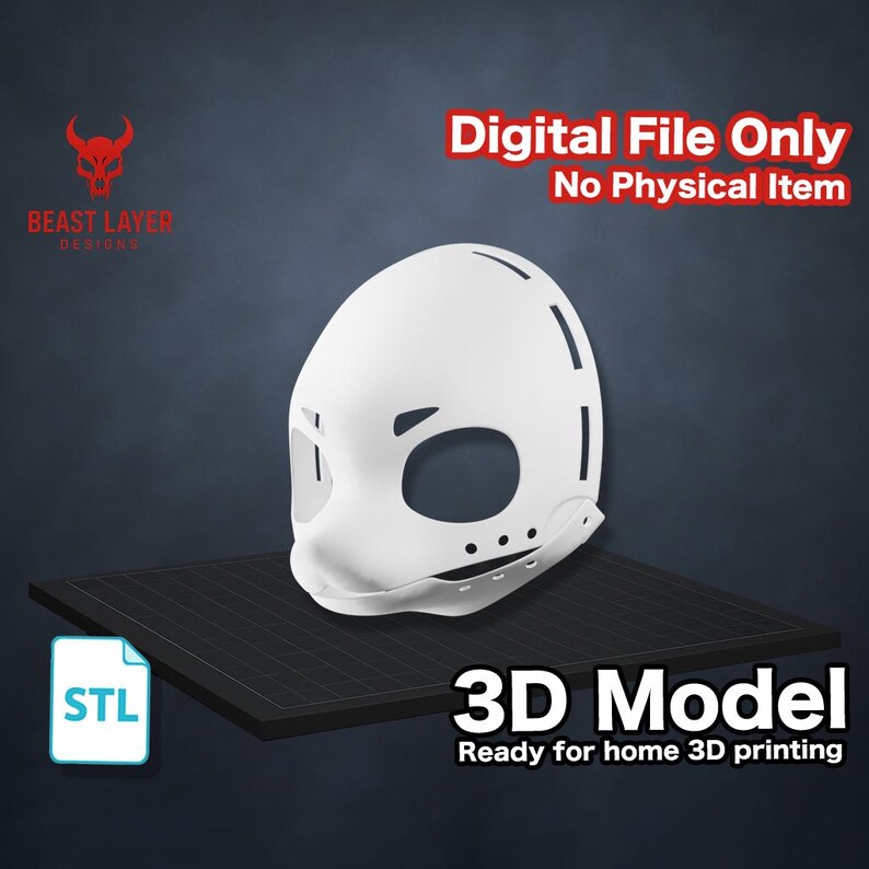 Fursuit Head Base 3D Model STL Moving Jaw Furry Mask Frame DIY Digital ...