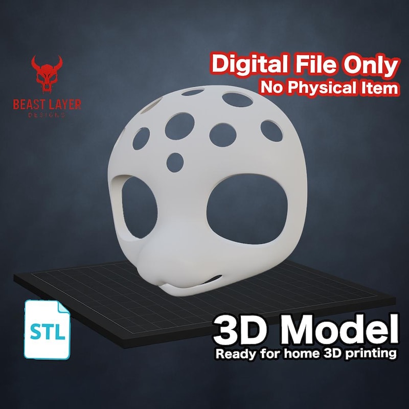 Toony Fursuit Head Stl - Etsy