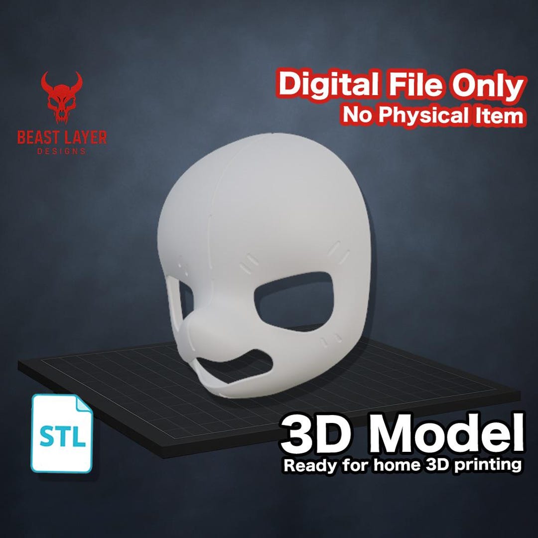 Bad Mice Mouse Fursuit Head Base Eyeblank Nose STL File - Kemono ...