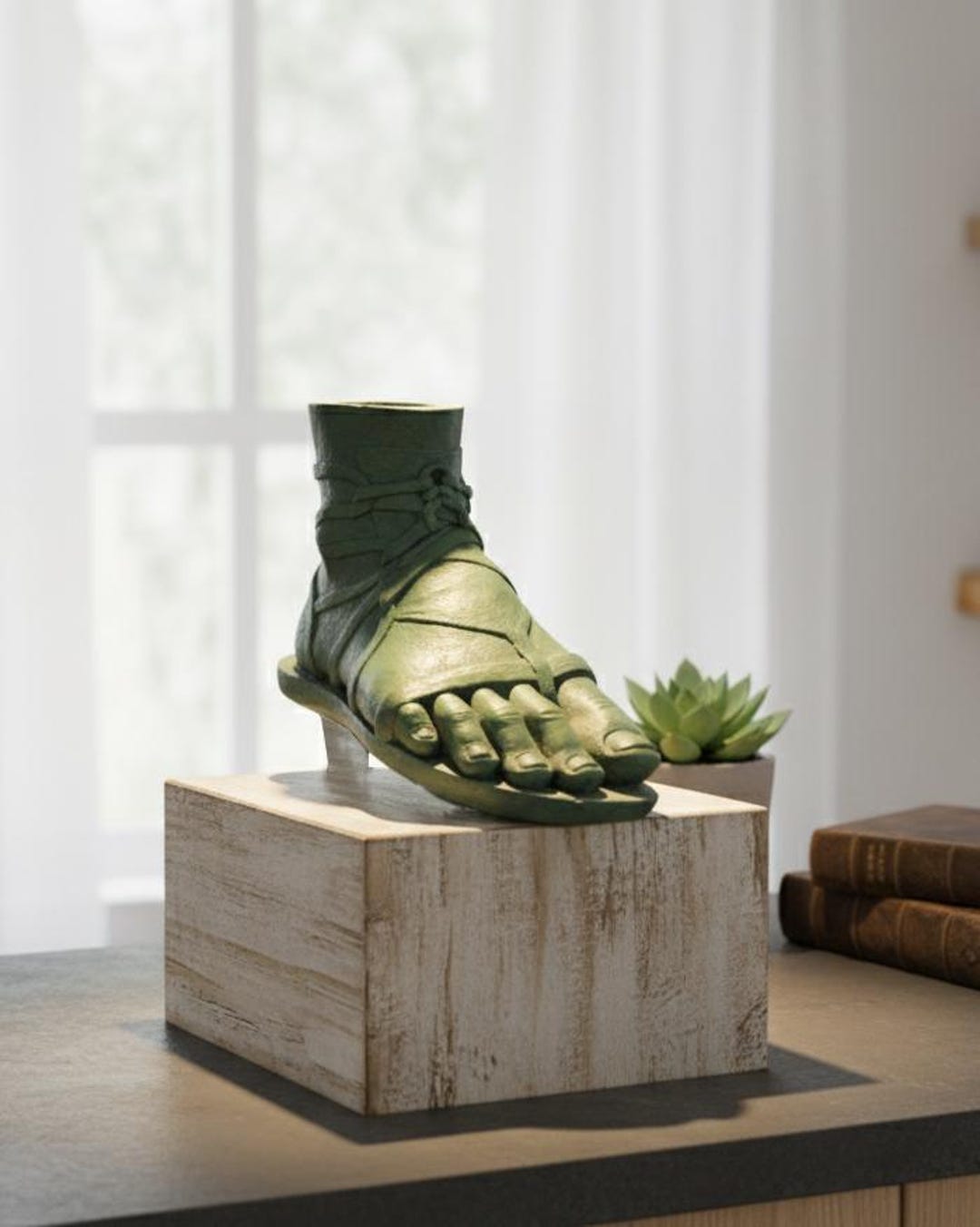 Caesar's Foot Roman Soldier Statue: Ancient Art Home Decor - Etsy Australia