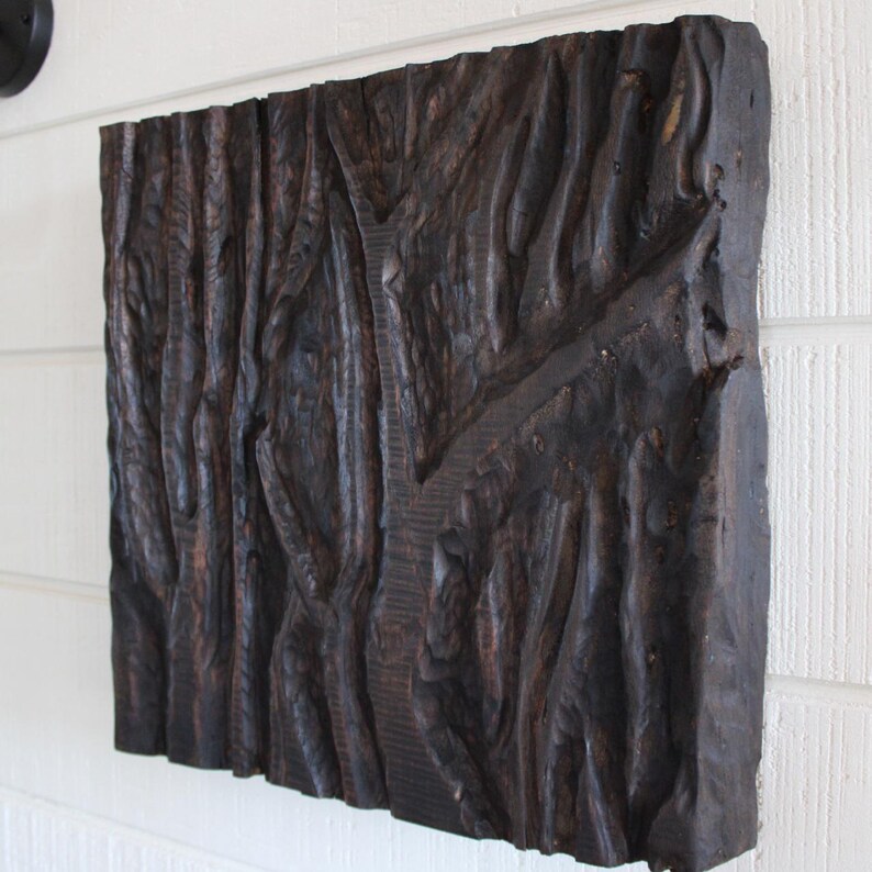 Hand-carved Sycamore Wood Wall Art – Wabi-sabi Tree Branch Sculpture - Etsy