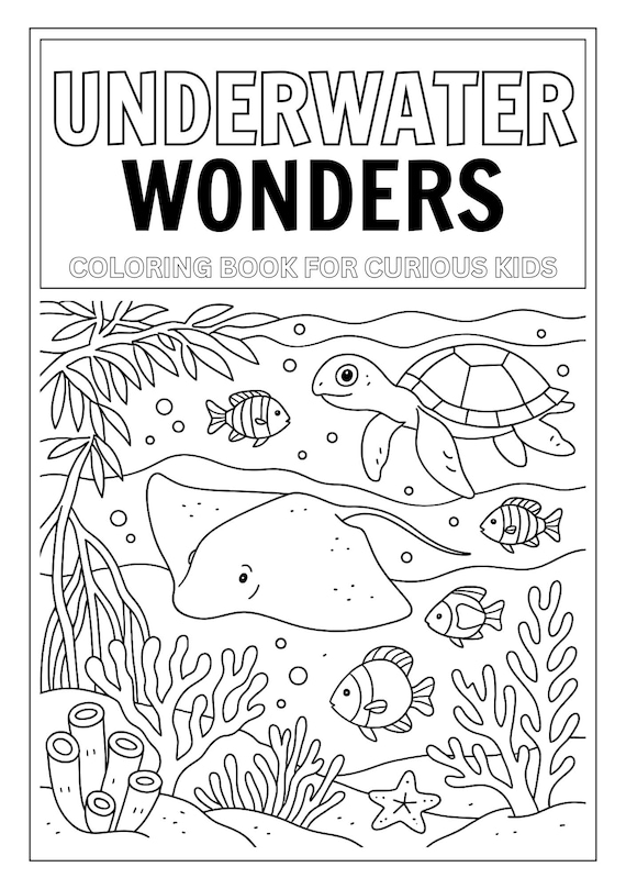 Underwater Wonders Drawing For Kids