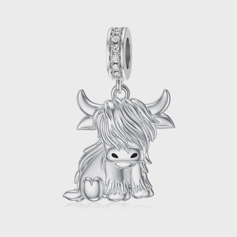 Highland Cow Pandora Charm - Etsy UK
