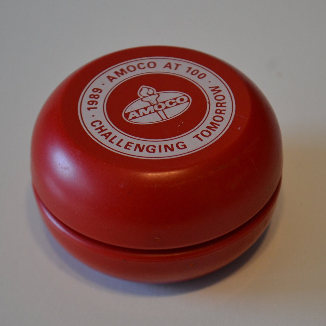 Vintage Red Wood Gas Amoco Advertising Kids Toy Yo-yos NO STRING - Etsy