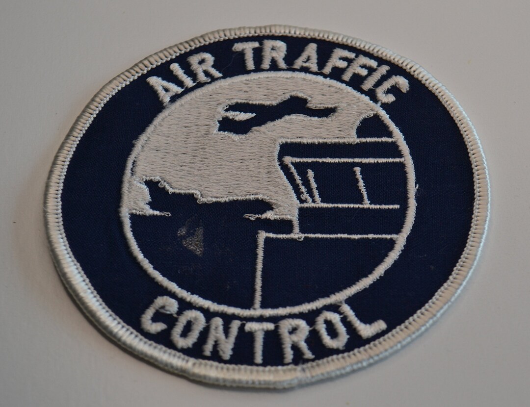 Reclaimed Air Traffic Control Badge Patch - Etsy