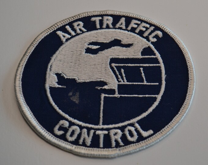 Reclaimed Air Traffic Control Badge Patch - Etsy