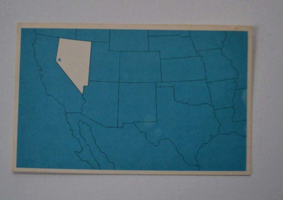 Randy Mcnally Vintage Educational Map United States - Etsy