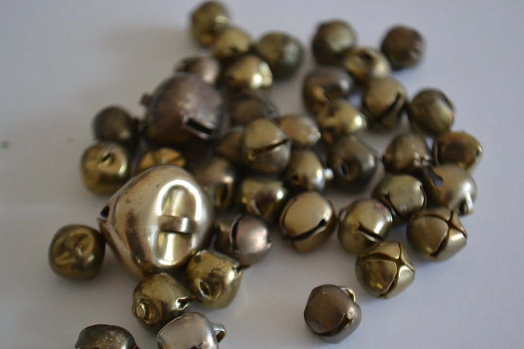 Vintage Miniature Brass Colored Jingle Bells Lot of 40 - Etsy