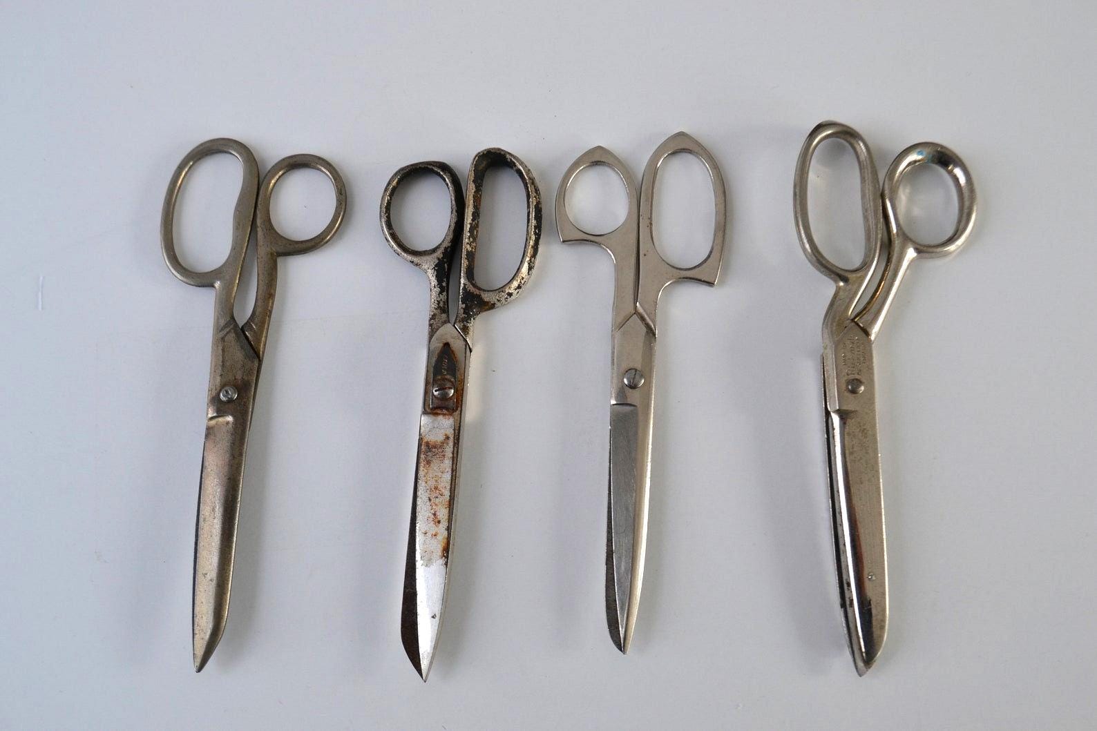 Vintage Metal Sewing Craft Scissors Shears Assorted Lot of 4 - Etsy