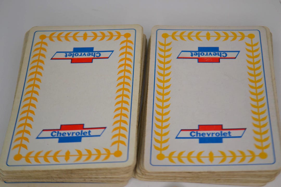 Vintage Chevrolet Car Company Lot of 25 Deck of Playing Cards Ephemera ...
