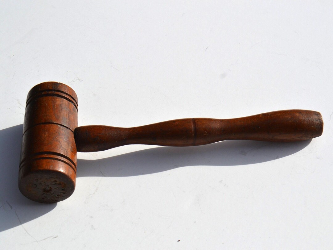 Vintage Dark Wood Judge Auctioneer Gavel Mallet - Etsy