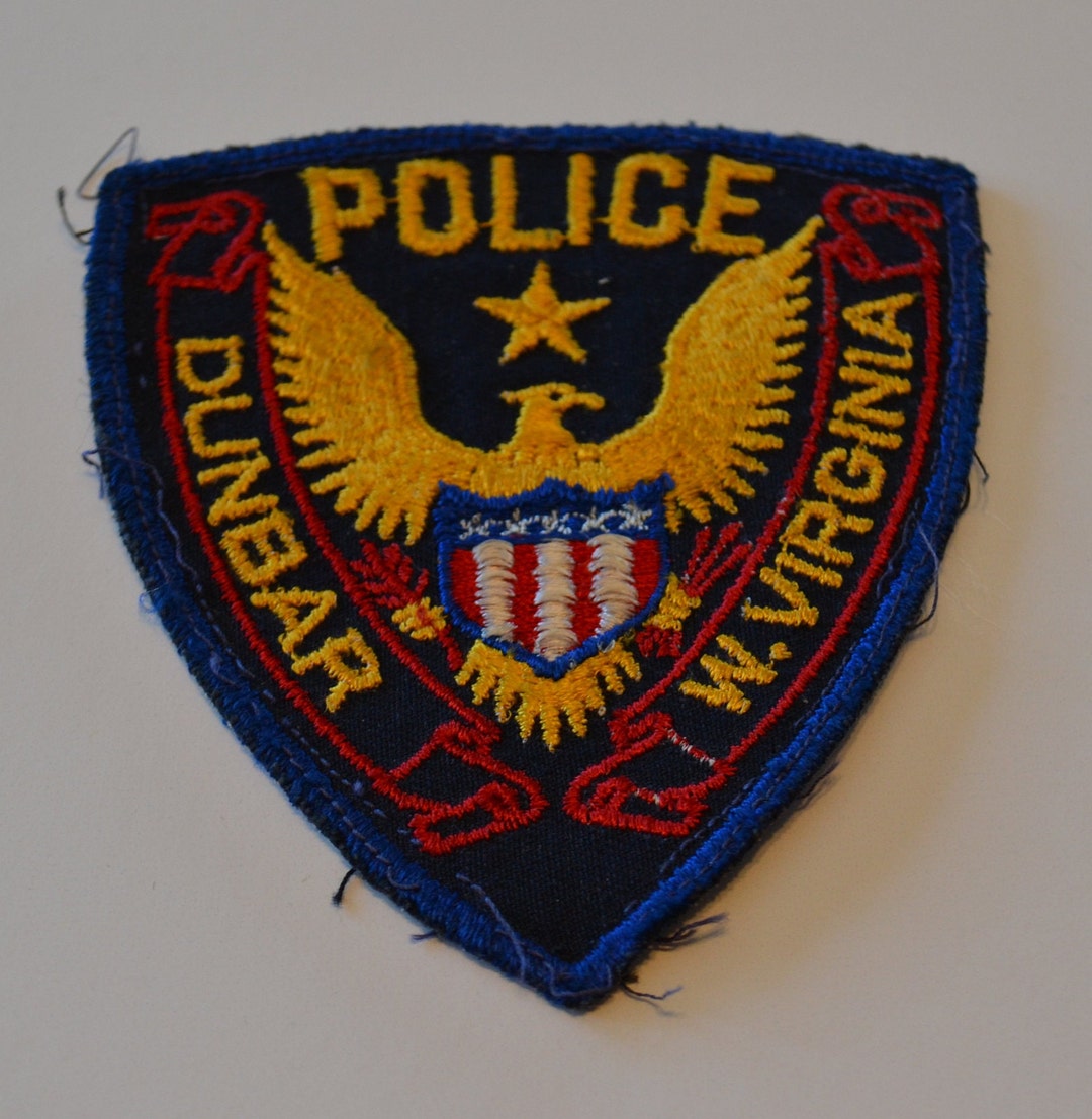 Vintage Dunbar West Virginia Police Embroidered Patch Badge - Etsy