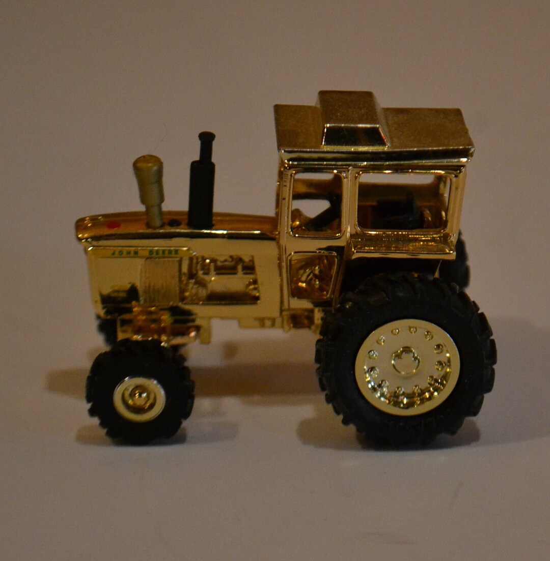 Vintage John Deere 4020 1/64 Gold Plastic Toy Tractor - Etsy