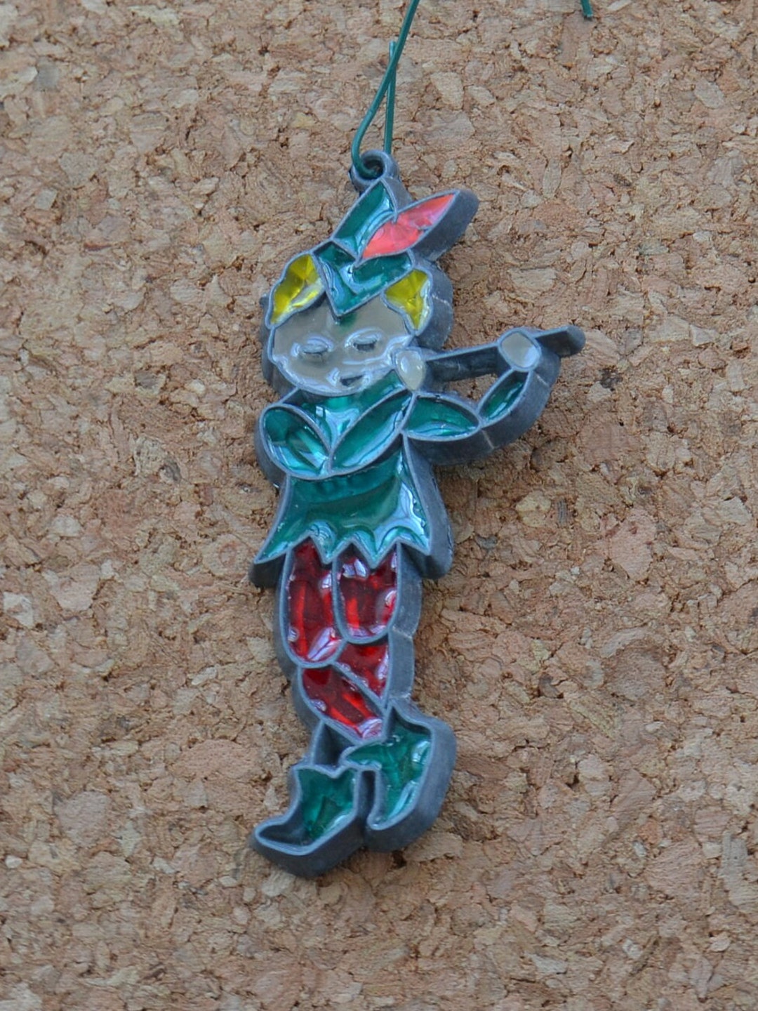 Vintage Window Pixie Elf Stained Glass Ornament - Etsy