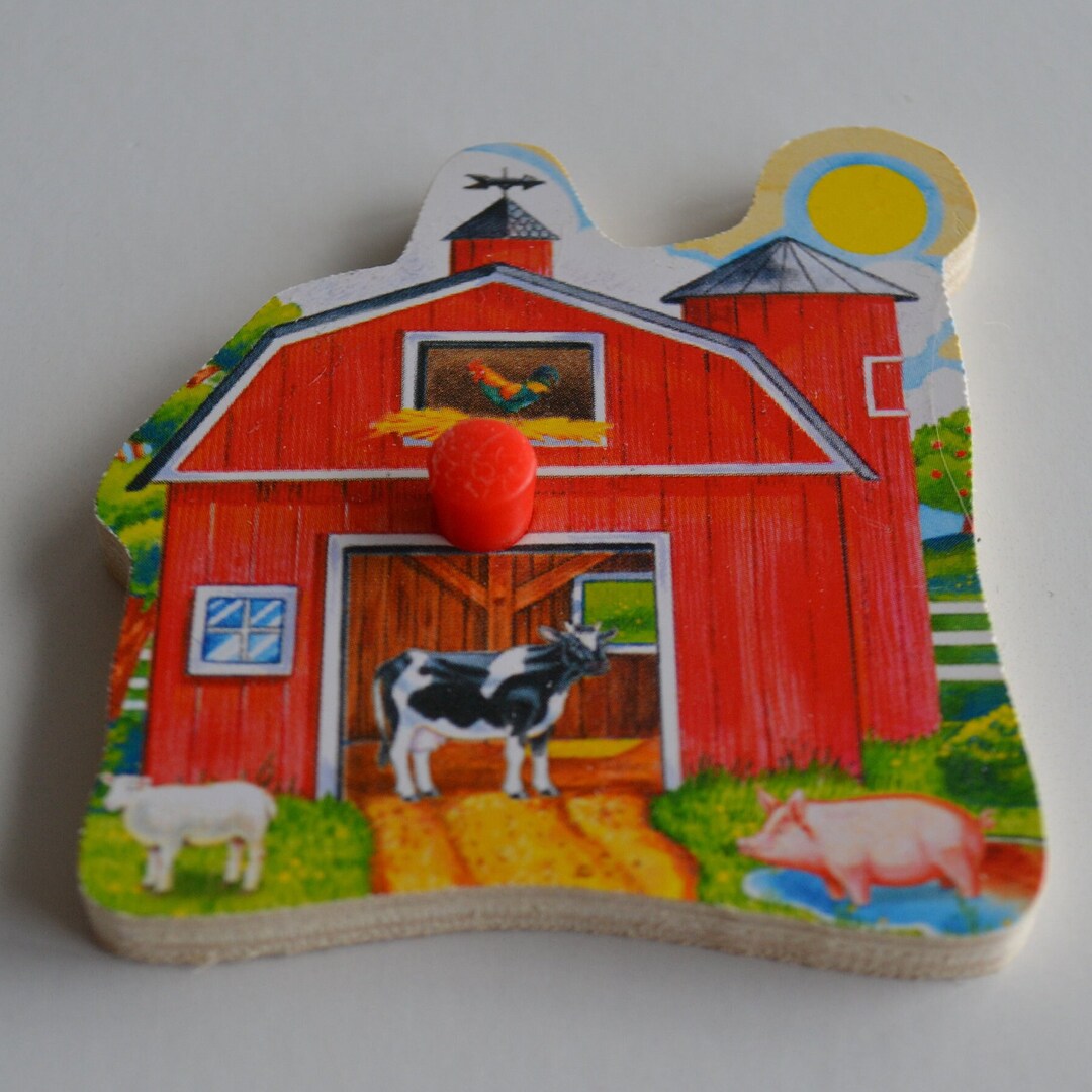 Vintage Wood Farm Red Barn Refrigerator Magnet - Etsy