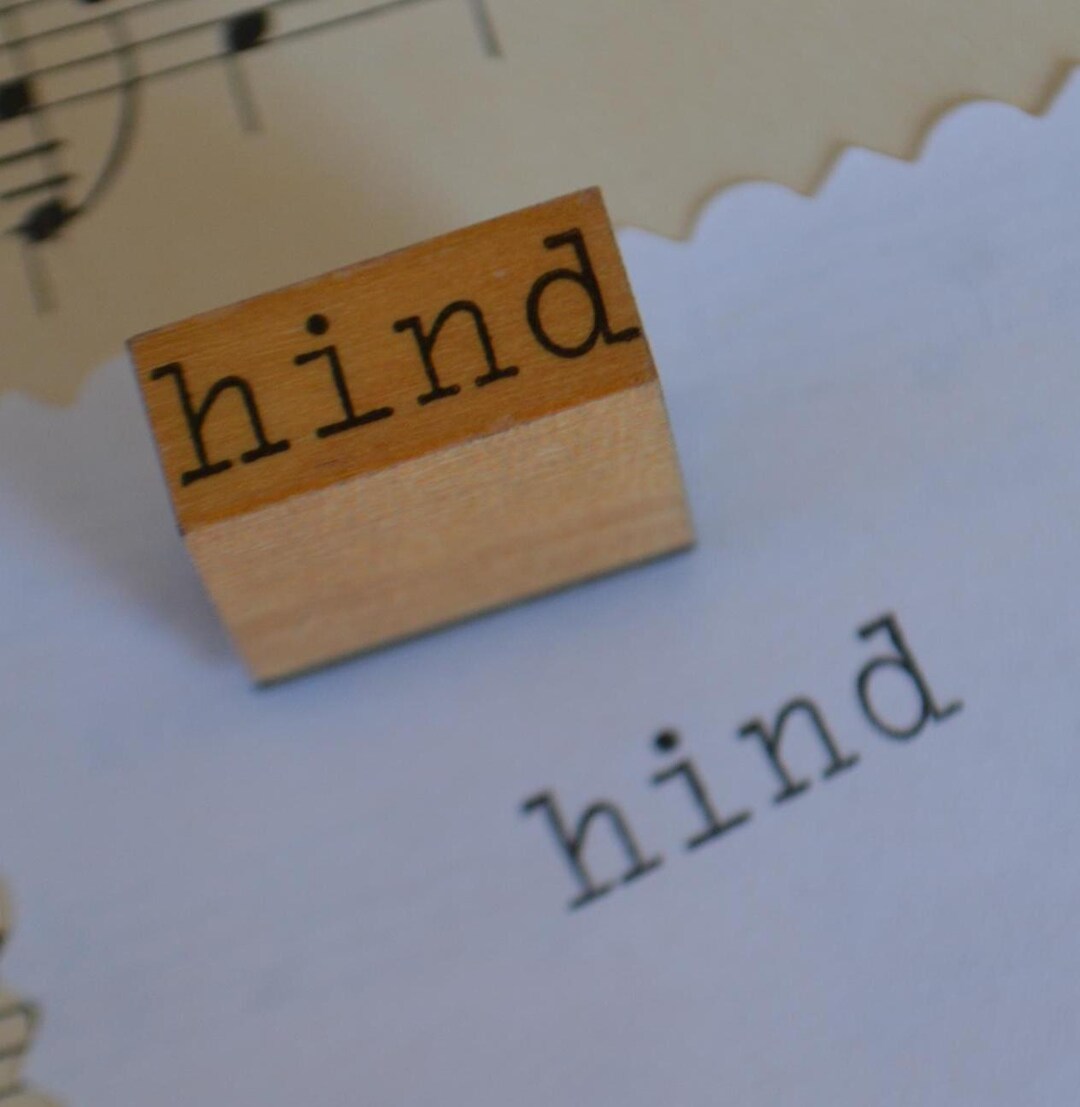 Vintage Educational Classroom Word Wood Handled Rubber Mounted Stamp ...