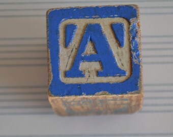Vintage Blue White Block Letter Initial Refrigerator Magnet G - Etsy