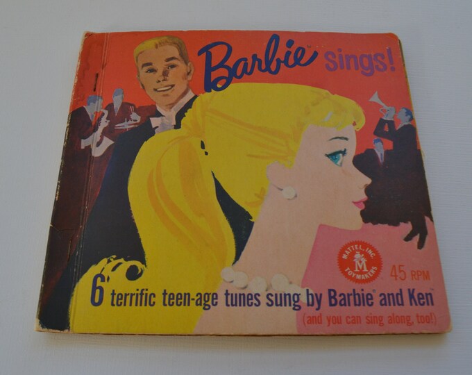 Vintage Ken Barbie Sings Sing Along 45 RMP Records Book - Etsy