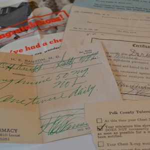 Vintage Paper Ephemera Medical Doctor Documents Lot of 8 - Etsy