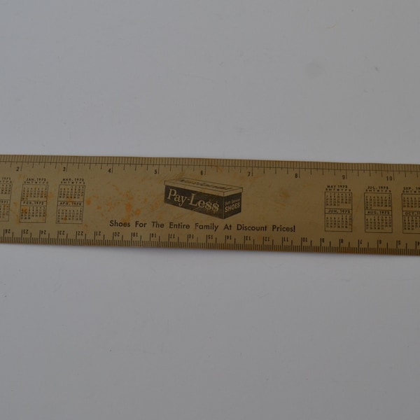 Vintage Metal Ruler - Etsy