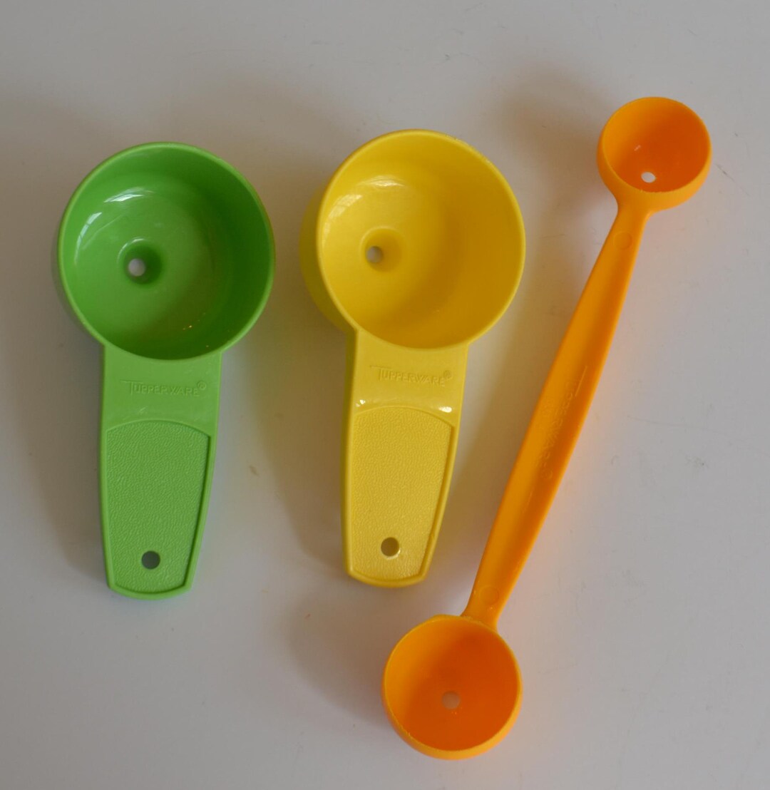 Vintage Tupperware Plastic Melon Scooper Strainers Assorted Cooking ...
