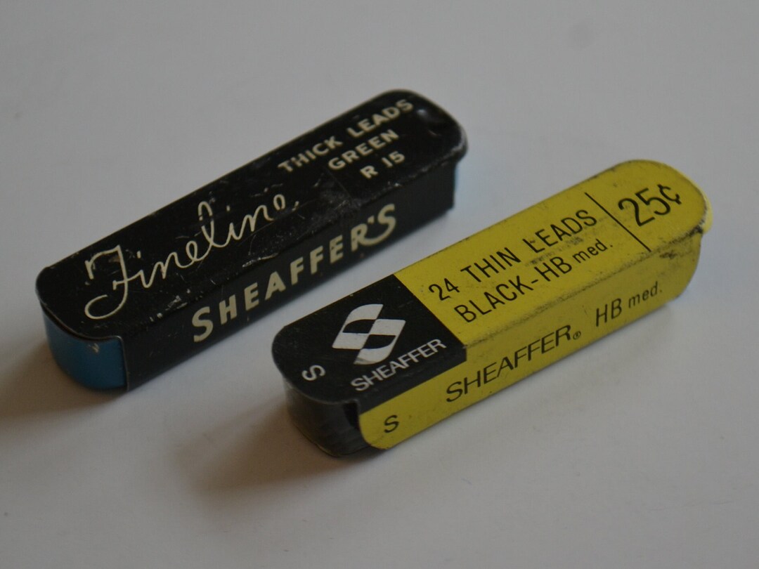 Vintage Sheaffer Miniature Small Metal Pencil Lead Containers Boxes Lot ...