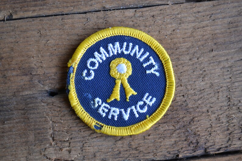 Community Service Reclaimed Earned Scouts Ribbon Patch Badge - Etsy