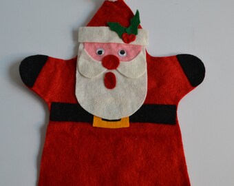 Santa Hand Puppet | Etsy