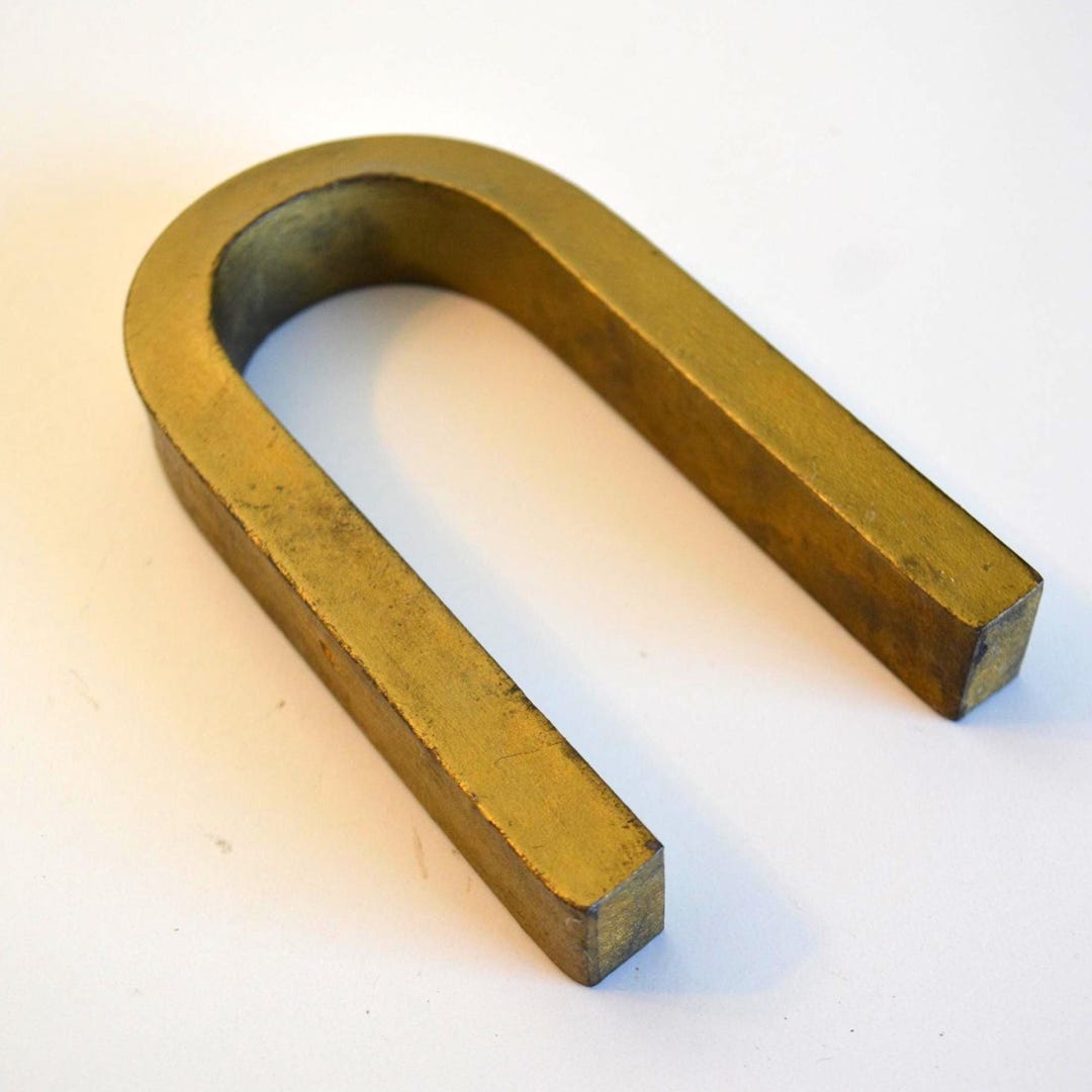 Vintage Gold U Shape Magnet - Etsy