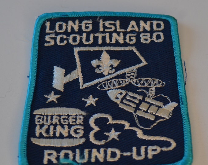 Reclaimed Vintage Boy Cub Scouts Long Island Round-up Badge Patch - Etsy