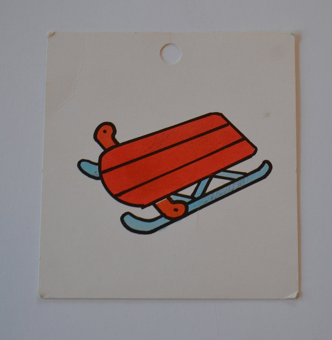 Vintage Language Development Flashcard Flash Card Image Picture - Sled ...