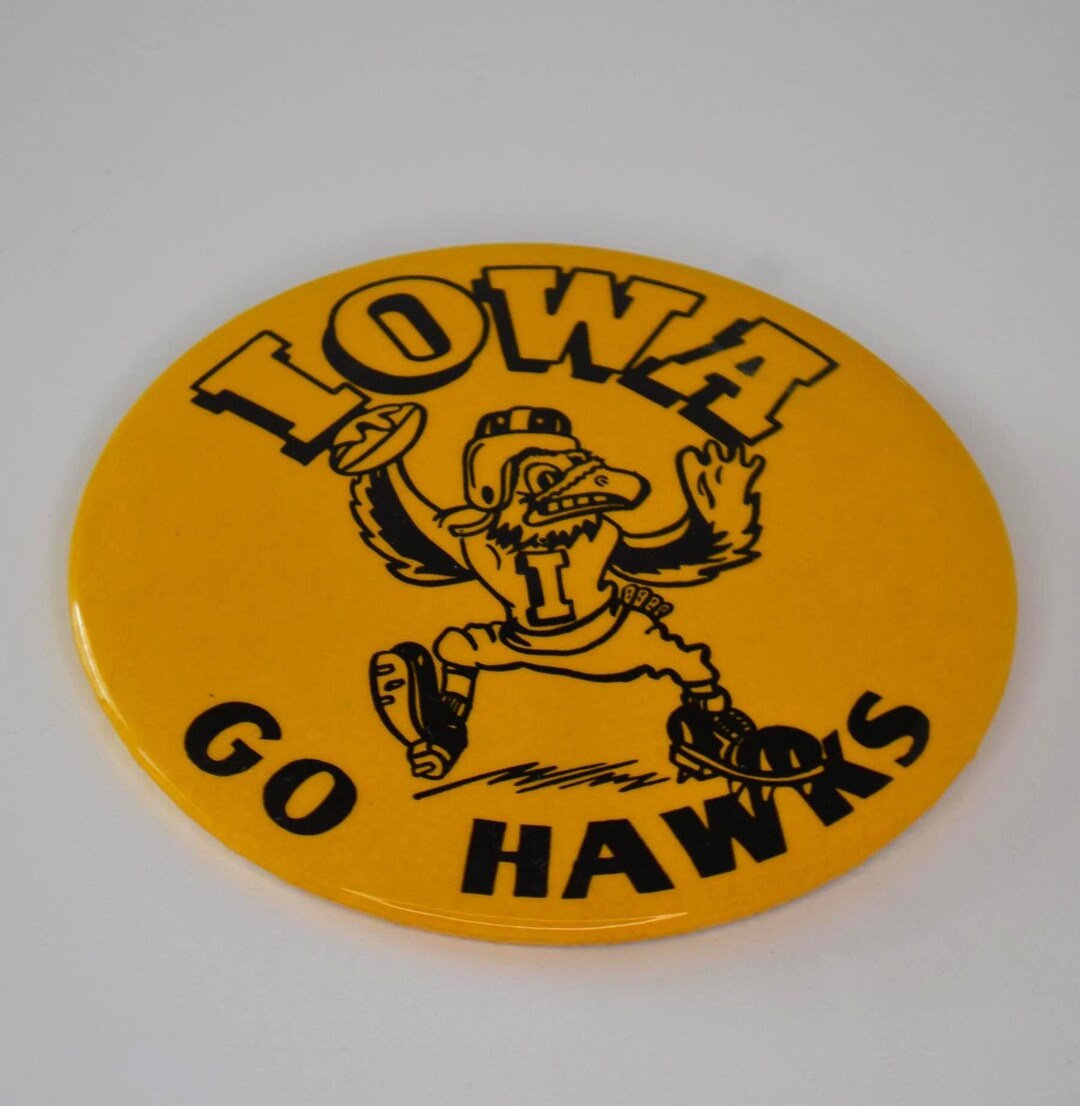 Vintage Collectible Iowa Hawkeyes University of Iowa Herky Go Hawks ...
