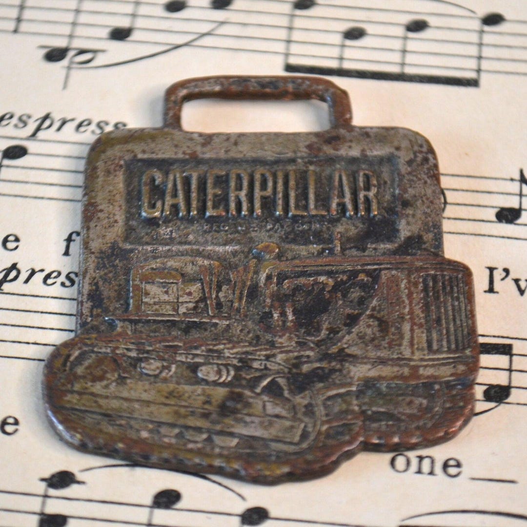 Vintage Brass Metal Caterpillar Dozer Industrial Equipment Tag - Etsy