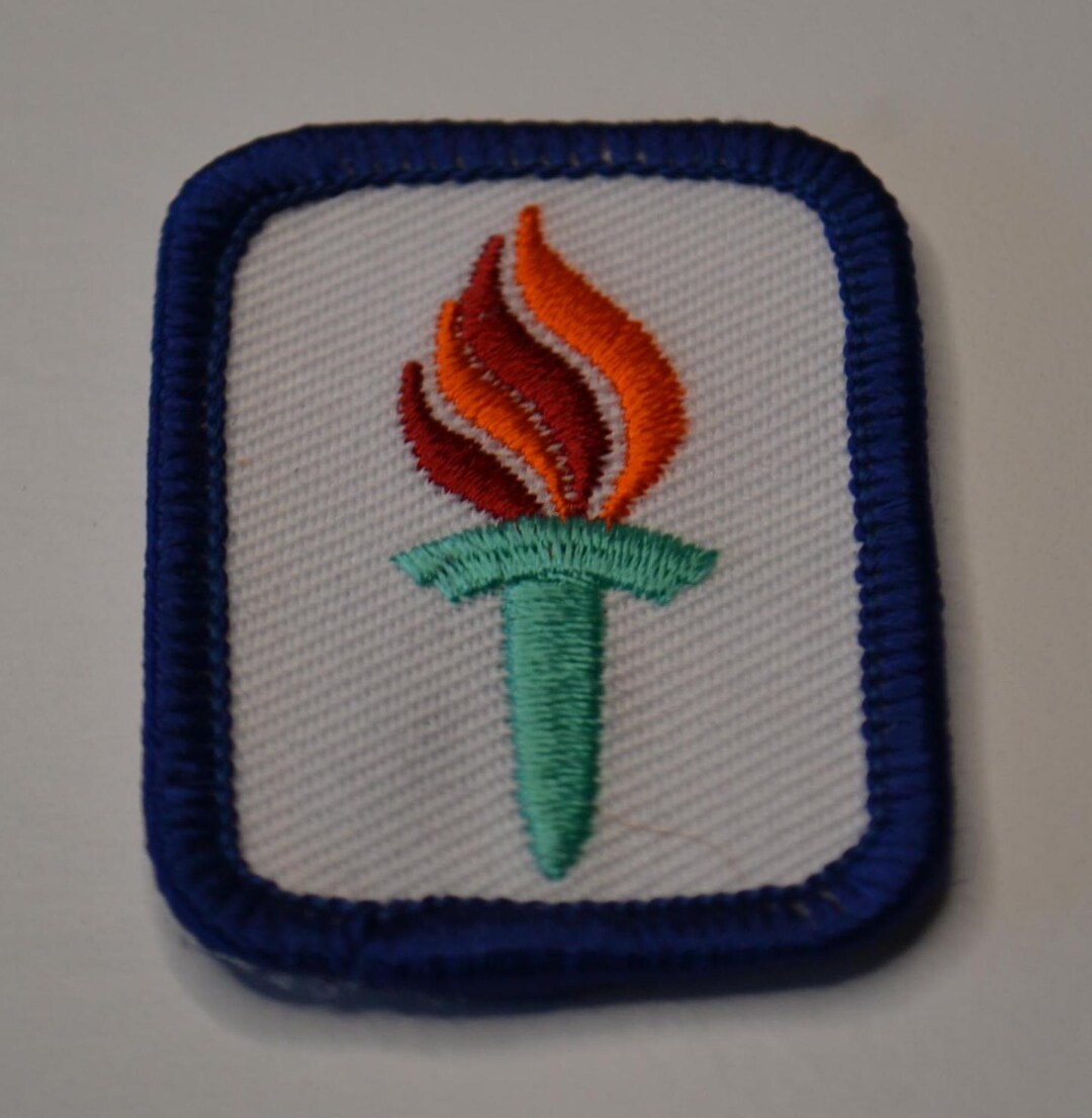 Vintage Girl Scouts Brownies Rectangle Torch Embroidered Patch Badge - Etsy