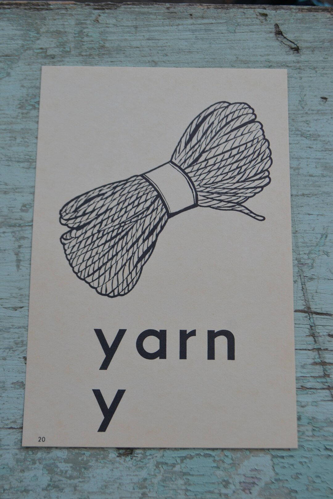 Vintage Ephemera Flash Card Flashcard Picture Image Yarn - Etsy