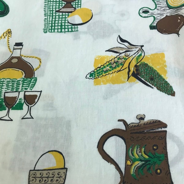 Retro Kitchen Fabric - Etsy