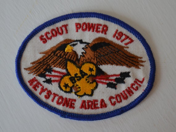 Reclaimed Vintage Boy Cub Scouts BSA Scout Power 1977… - Gem