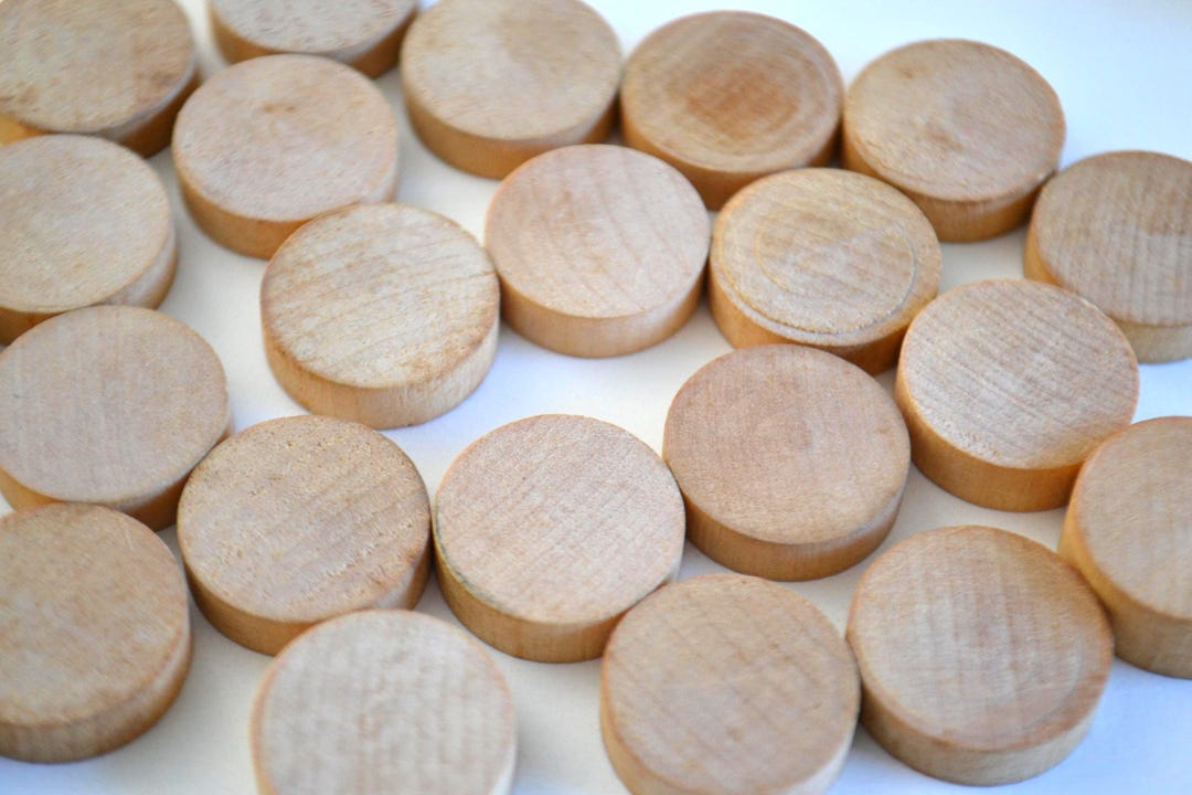 Vintage Small Blank Wood Numbers Bingo Game Circles - Lot of 105 - Etsy